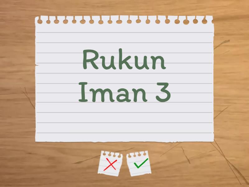 Rukun Iman - Flash cards