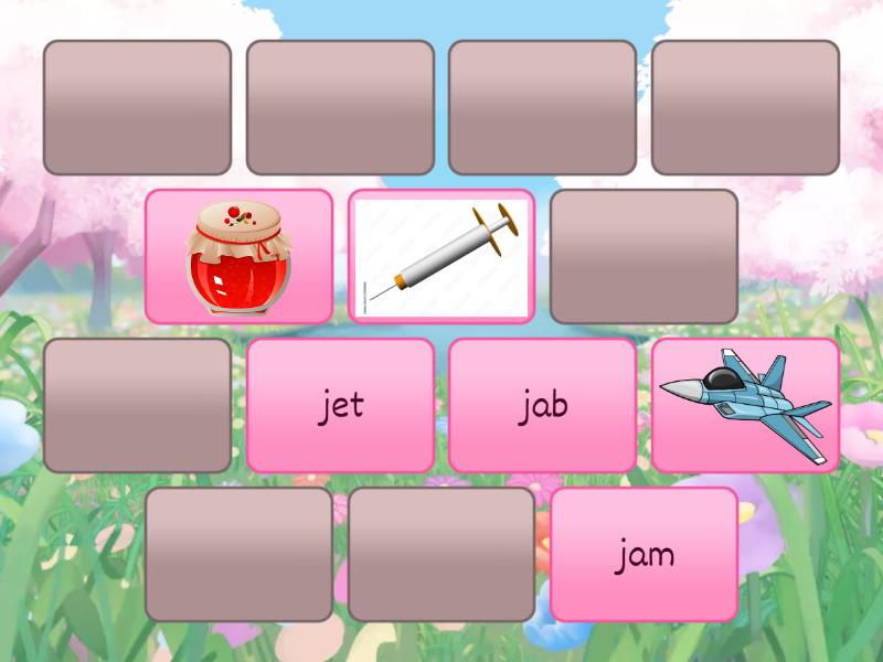 Letter j : Word Wonderland pg 21 - Matching pairs
