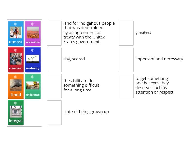 Studysync - G7 - Unit 2 - First Read: Museum Indians - Une las parejas