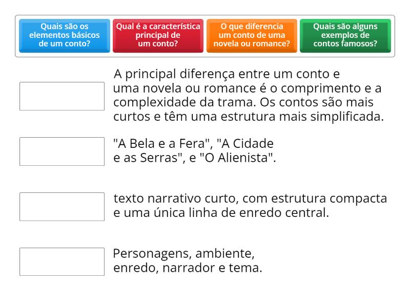 Genero textual: Conto - Match up