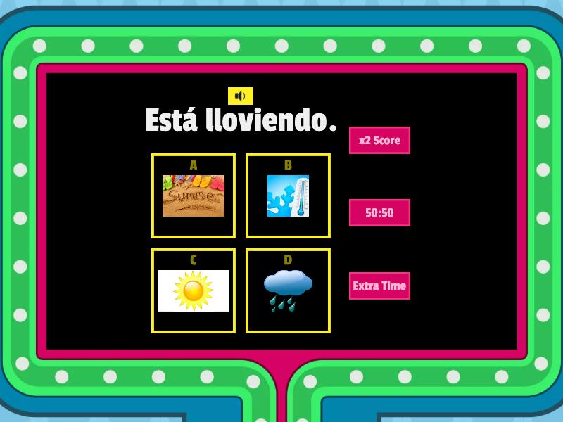 ¿Qué tiempo hace? Gr2 game show quiz - Gameshow quiz