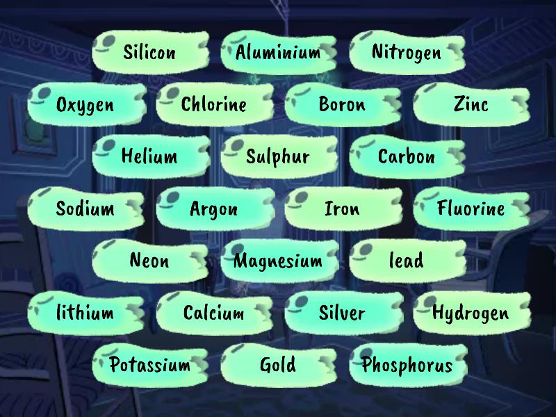 Elements symbols Revision - Flip tiles