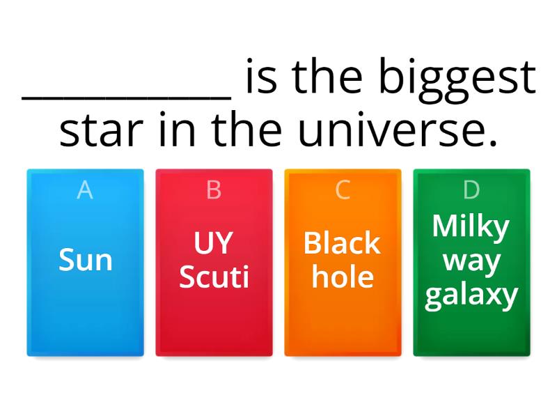 Topic 5-The Universe - Quiz