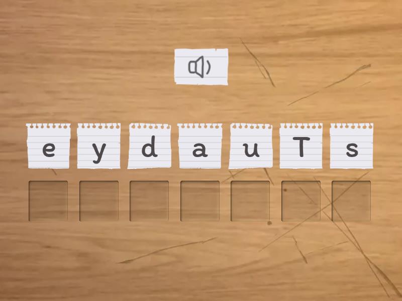 Grade 4 - Starter () - Anagram