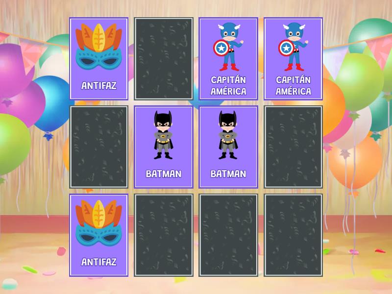 MEMORY CARNAVAL - Matching pairs