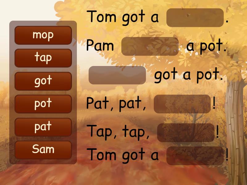 Sam's Pot - Complete the sentence