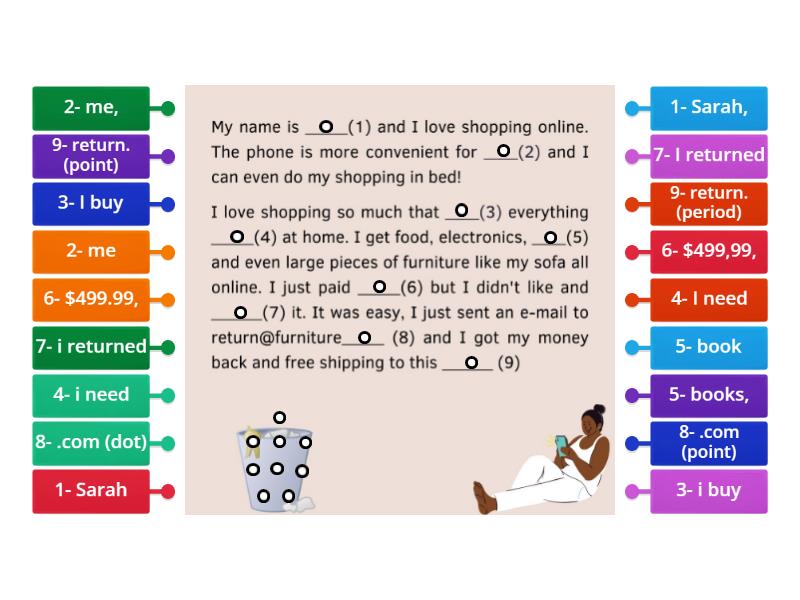 Punctuation - Labelled diagram