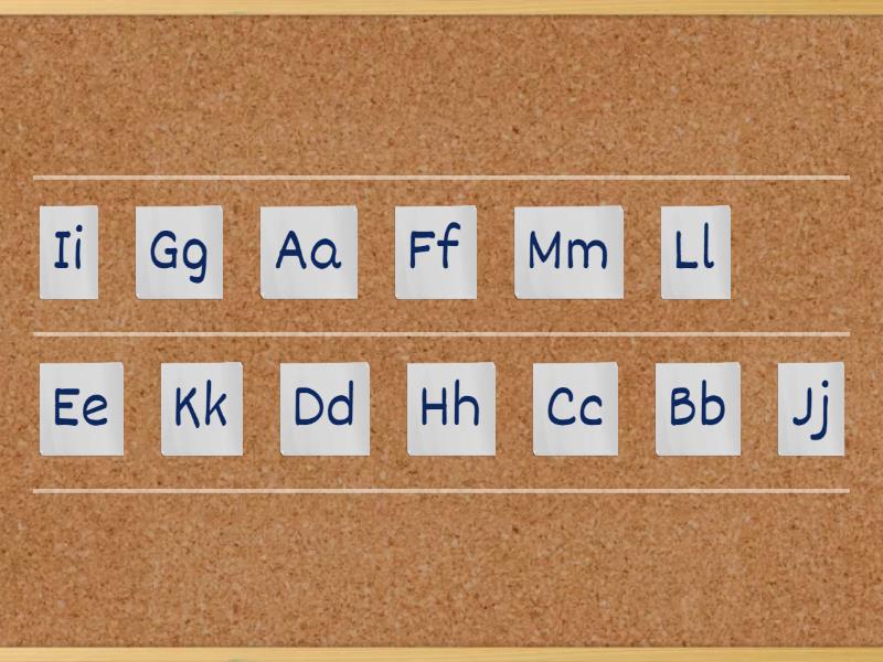 The English Alphabet Half 1 - Desembaralhe
