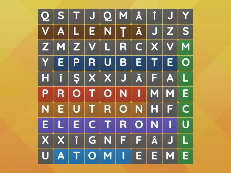 Chimie - Wordsearch