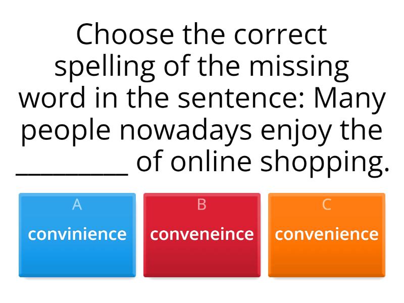 Spelling Practice: Commonly Misspelled Words - Quiz