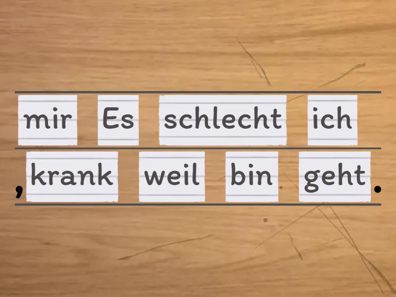 word order bei weil und obwohl - Die richtige Reihenfolge