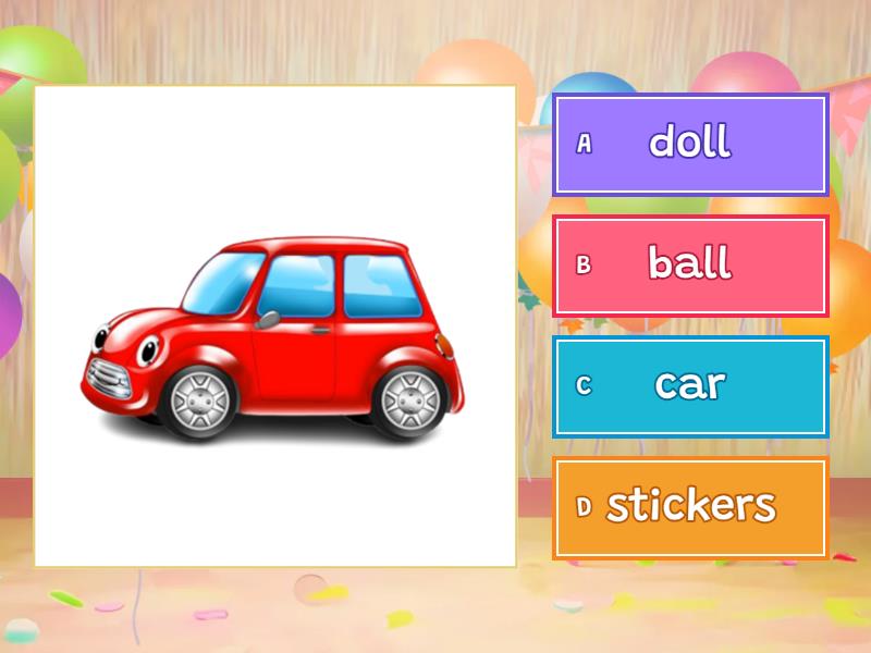 L3 Cars and balls. - Quiz