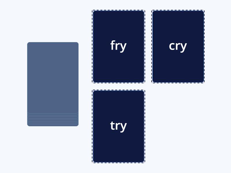 One-syllable Open Card Deck - Speaking cards