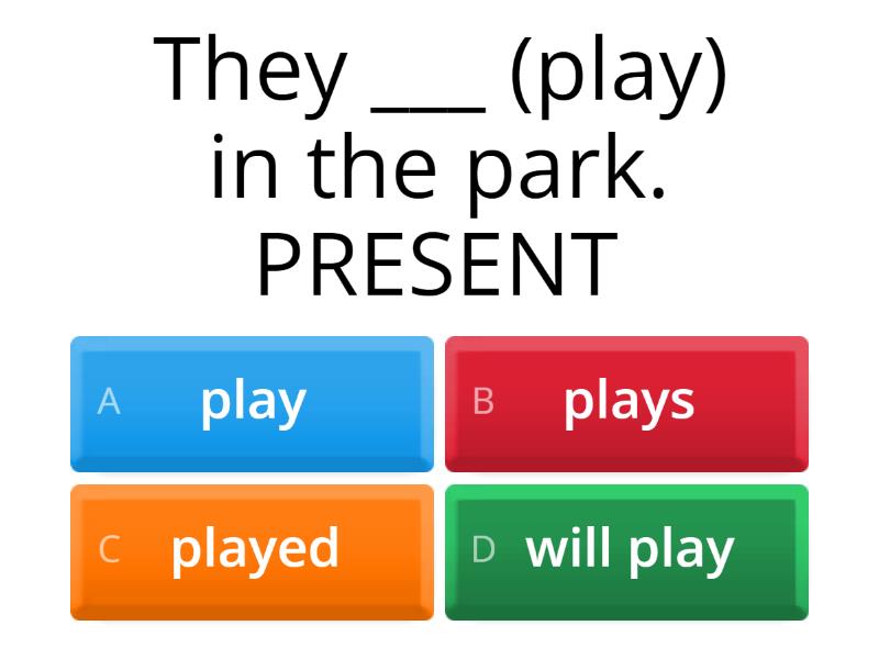 Choose the correct verb tense. - Quiz