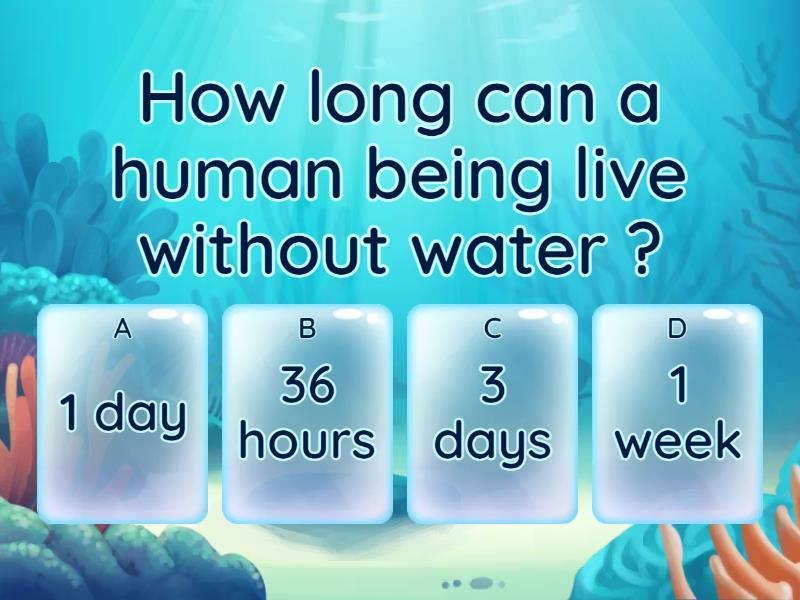 World water day - Quiz