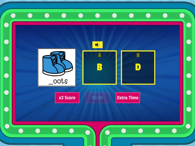Beginning Letter Sounds - Gameshow quiz