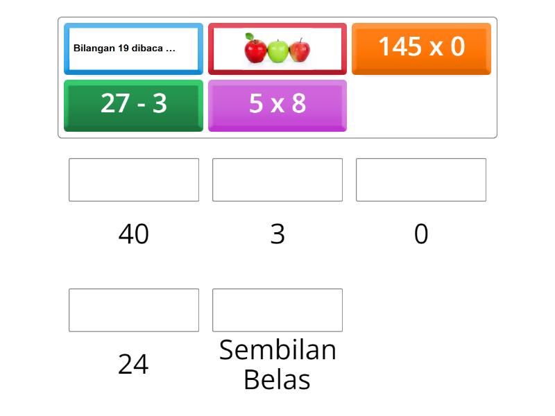 Kelas Numerasi Basic - Une las parejas