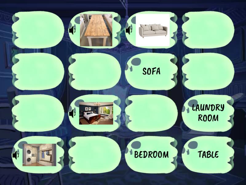 HOUSE VOCABULARY - Matching pairs