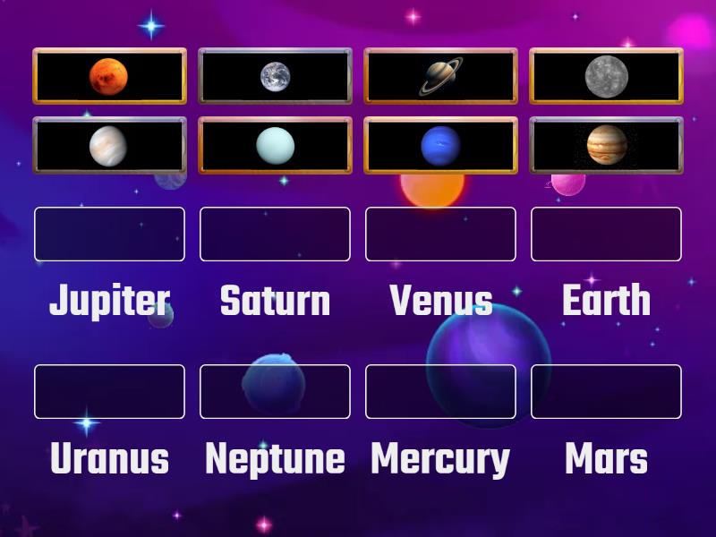 Match the Planets - Match up