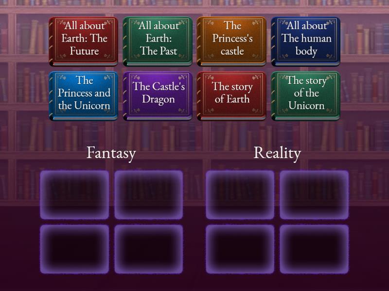Reality of Fantasy books? - Group sort