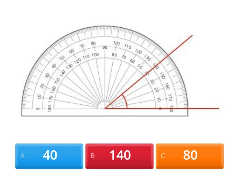 Protractor - What do the angles measure? - Quiz