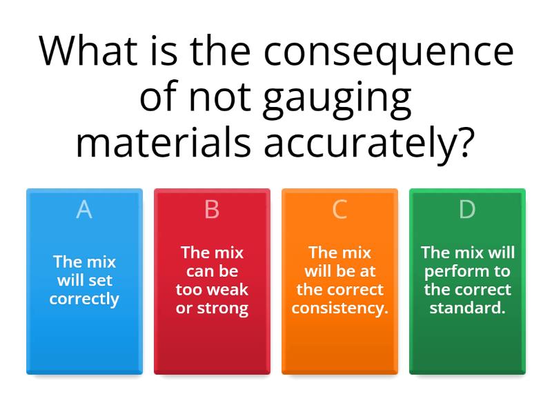 Unit 202 - Preparing Loose Material and Applying Plastering Systems - Quiz