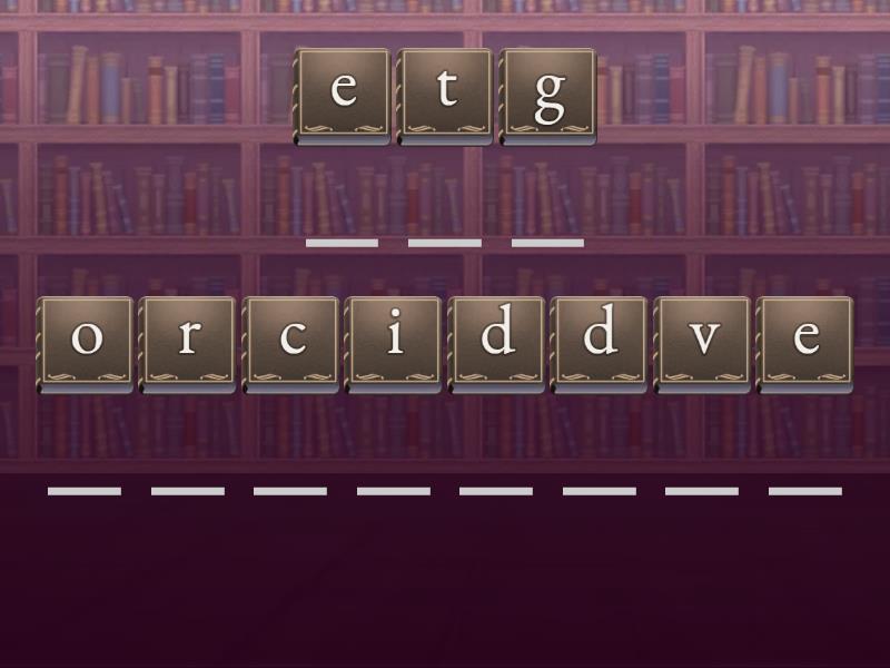 4L Lesson 14 Place letters in correct order - Anagram