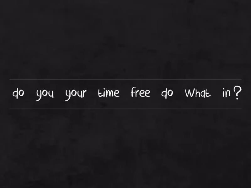 Question Order - Unjumble