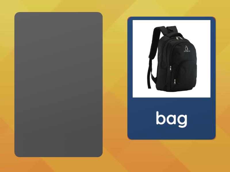 School objects - Speaking cards