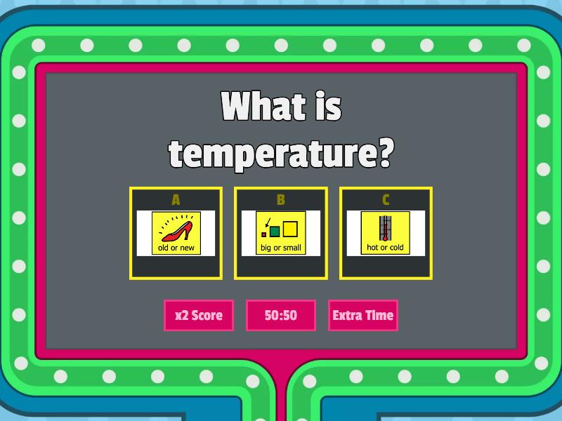 Temperature - Gameshow quiz