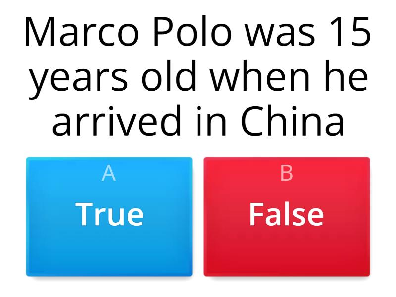 Marco Polo - Quiz