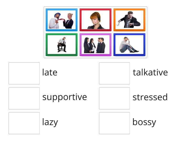 Describing people at work - Match up