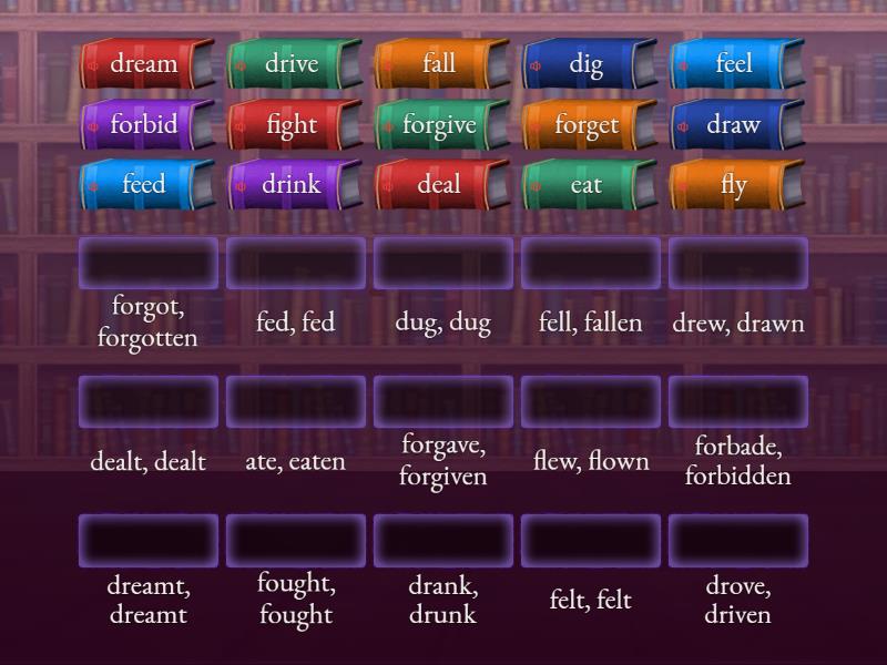 irregular verbs 4 - Match up