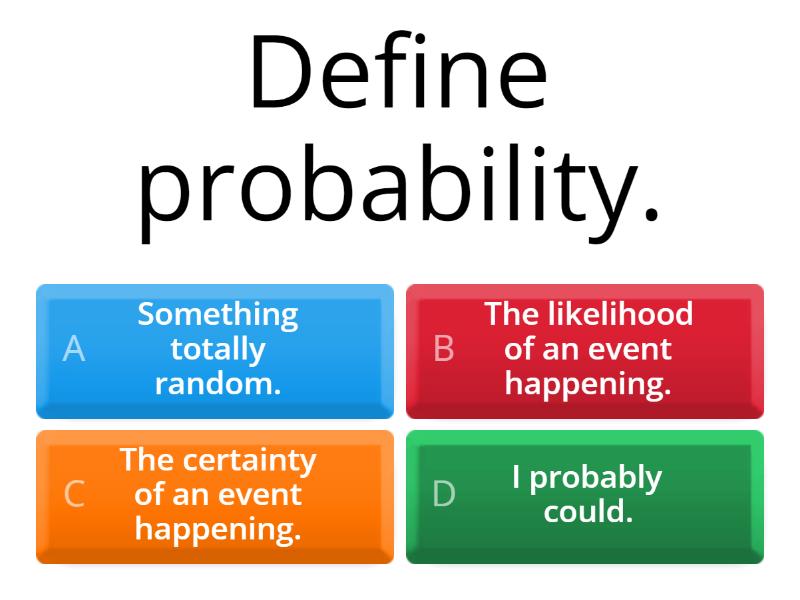 Basic probability - Quiz