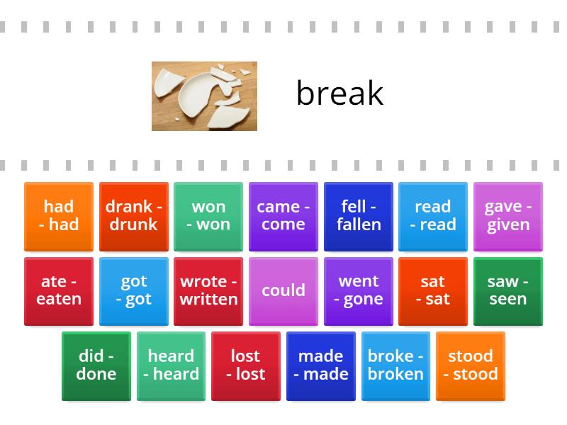 irregular verbs starlight 4 - Find the match