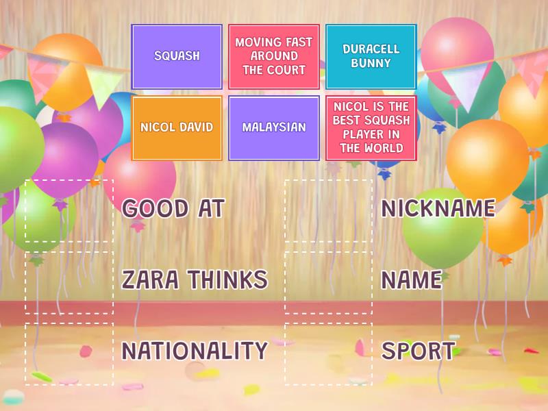 MY FAVOURITE ATHLETE - Match up