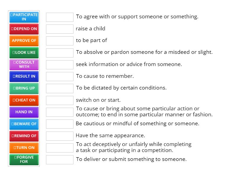 PROBLEMS WITH PREPOSITIONS 2 - Match up