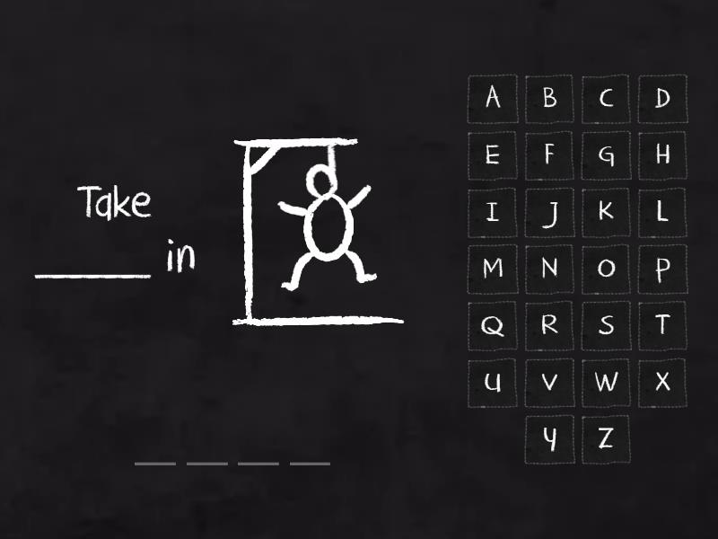 B2 - Collocations and Expressions - Hangman