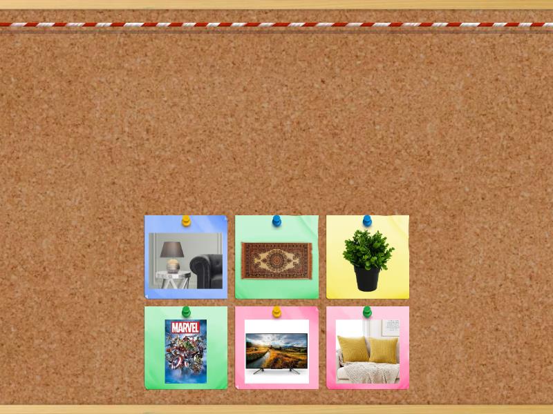 GG1 Unit 3 Household objects - Find the match