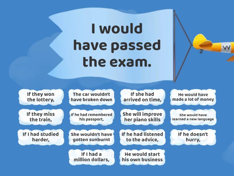INTERMEDIATE - UNIT 10 - FIRST/SECOND/THIRD CONDITIONAL - Find the match