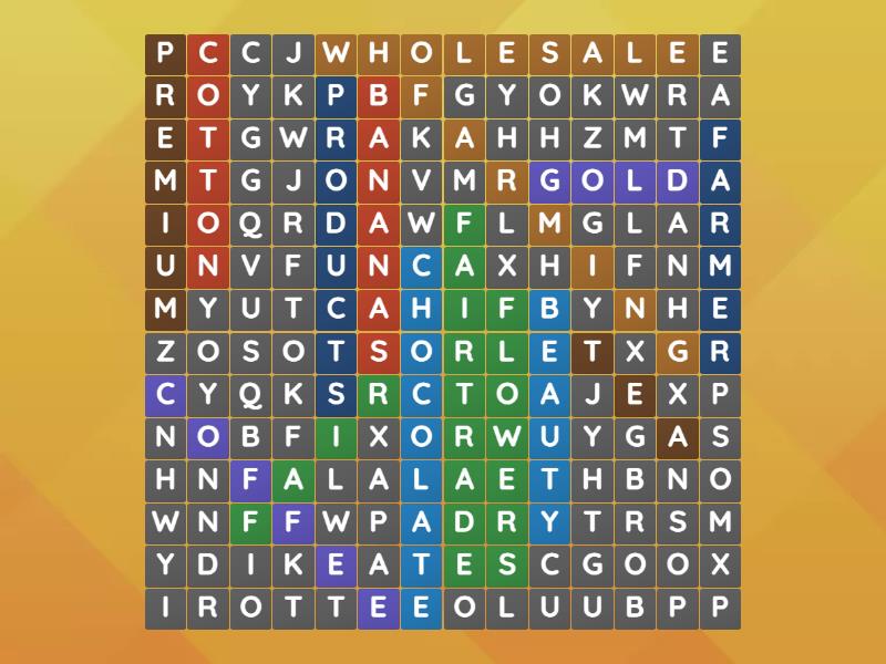 Fairtrade - Wordsearch