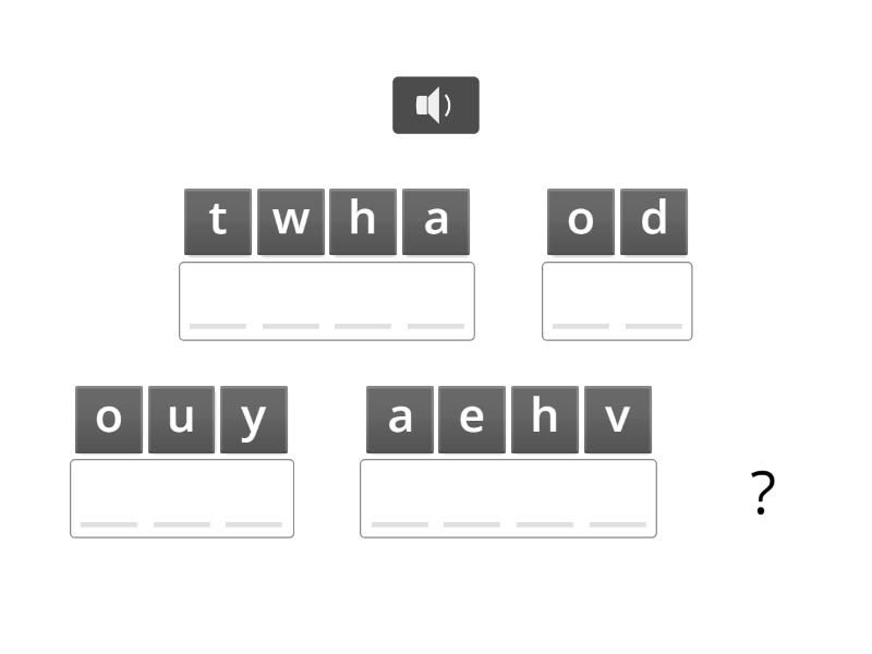 Welcome + Unit1 - Anagram