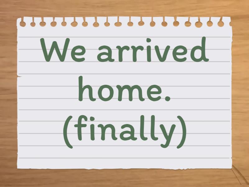 Adverbs (ex 8) - Flash cards