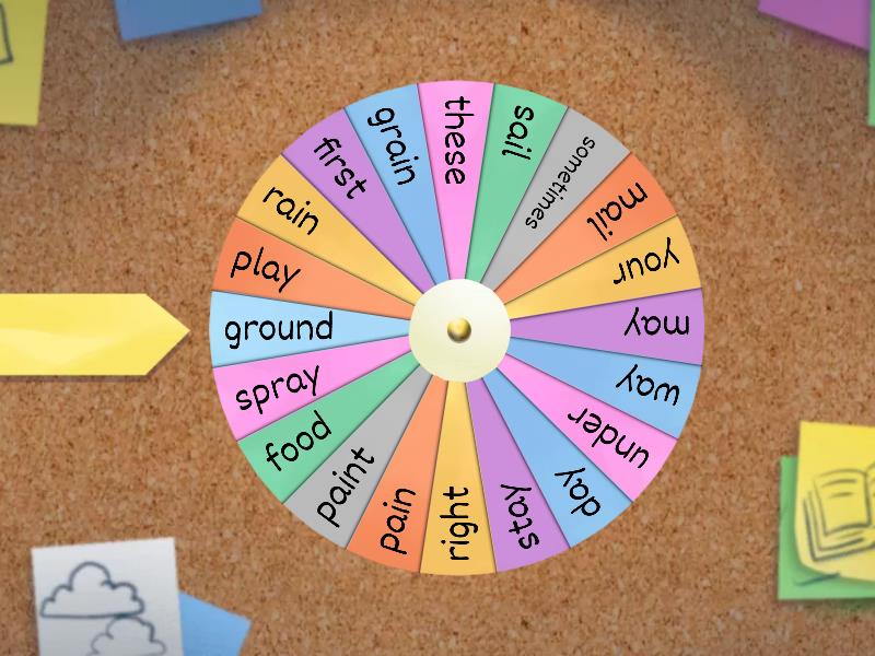 Lesson 18 Spelling and Sight Words - Rueda aleatoria