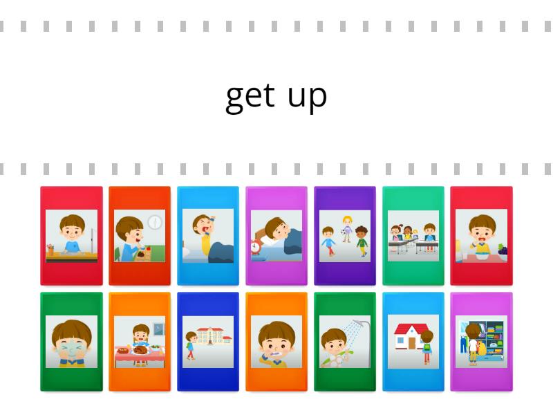 Daily Routines - Find the match