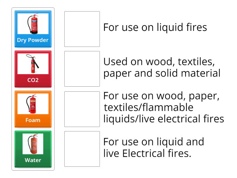 fire extinguishers - Match up