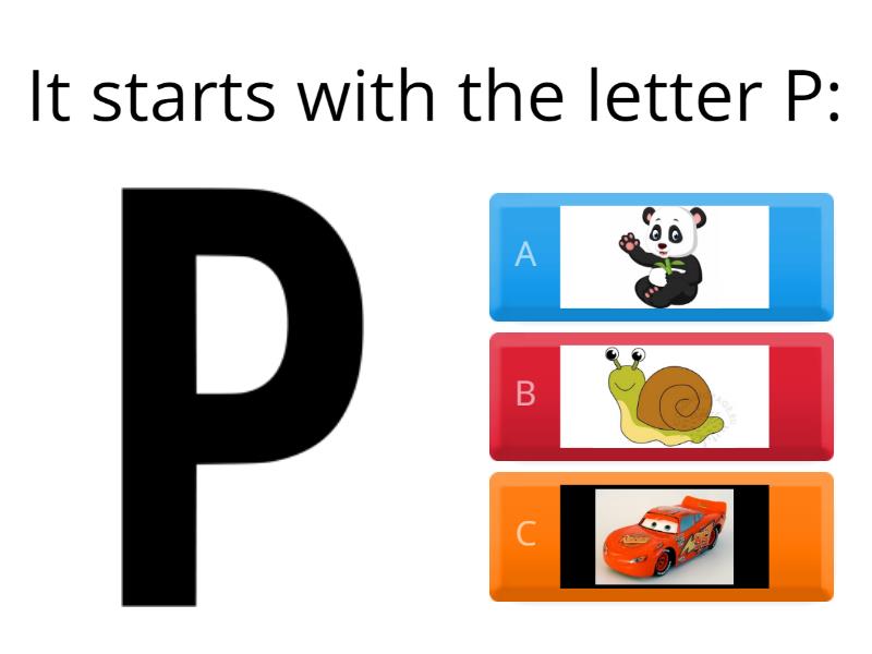 Letter P: game 1 PK - Quiz