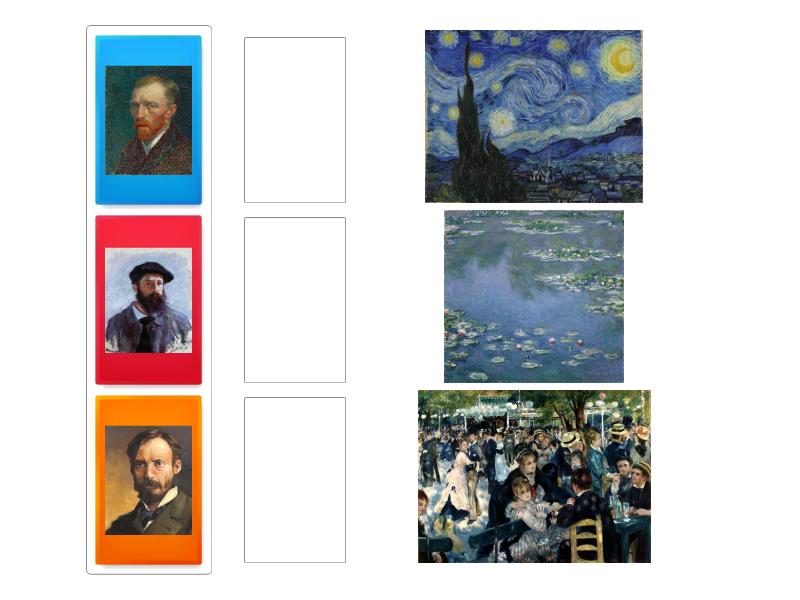 Impressionism Artwork - Match up