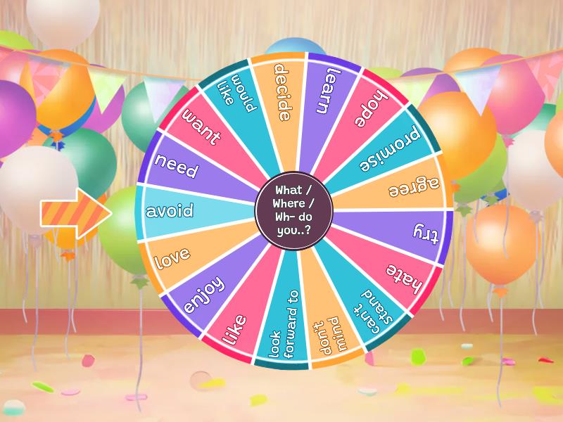 gg4 -ing/to (don't edit) - Spin the wheel