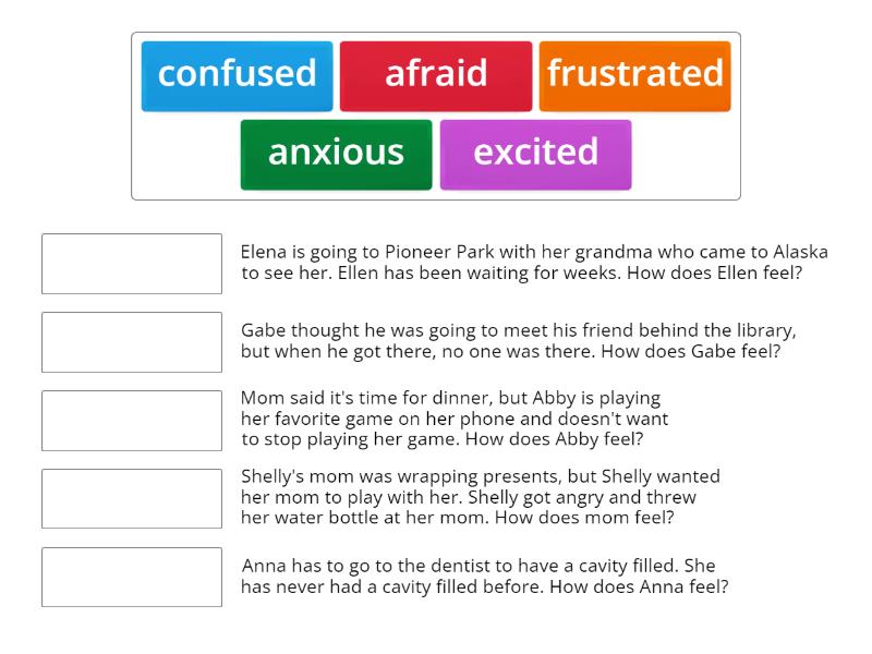 Tell How They Feel - Match up